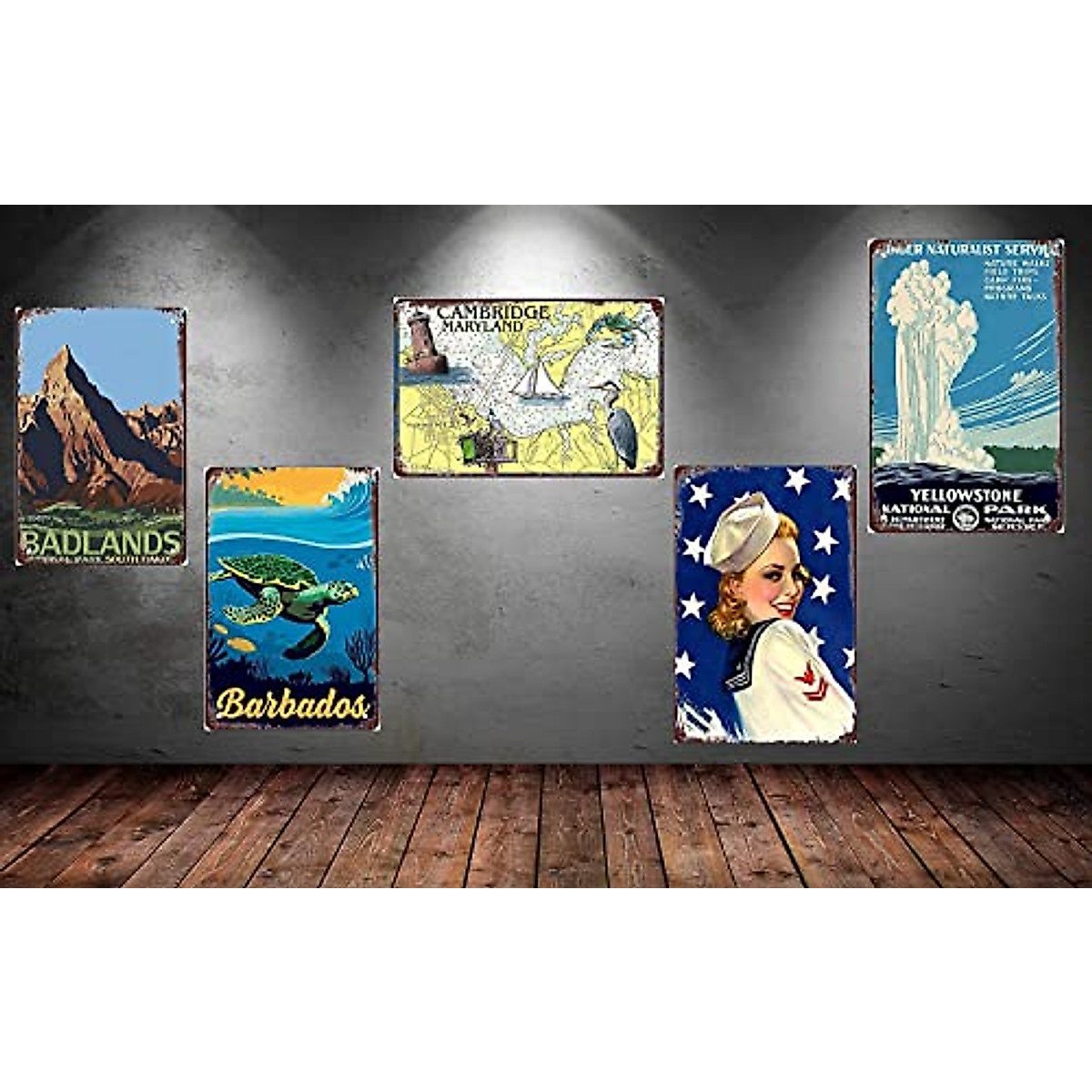 Funny tin Sign Tarot Knowledge Cheat Sheet for Home, Bars, Restaurants, cafes, Caves, Retro war Posters Wall Decor 12X8 inch