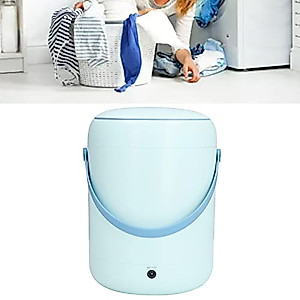 Portable Washing Machine, Lavadora Portatil, Portable Washer, Mini Washing Machine, Intelligent Underwear Washer 3L Capacity US Plug 100‑240V(blue)