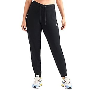 Nike Women's NSW Tight Fleece Varsity, Black/Black/Mattelic Silver/White, Medium