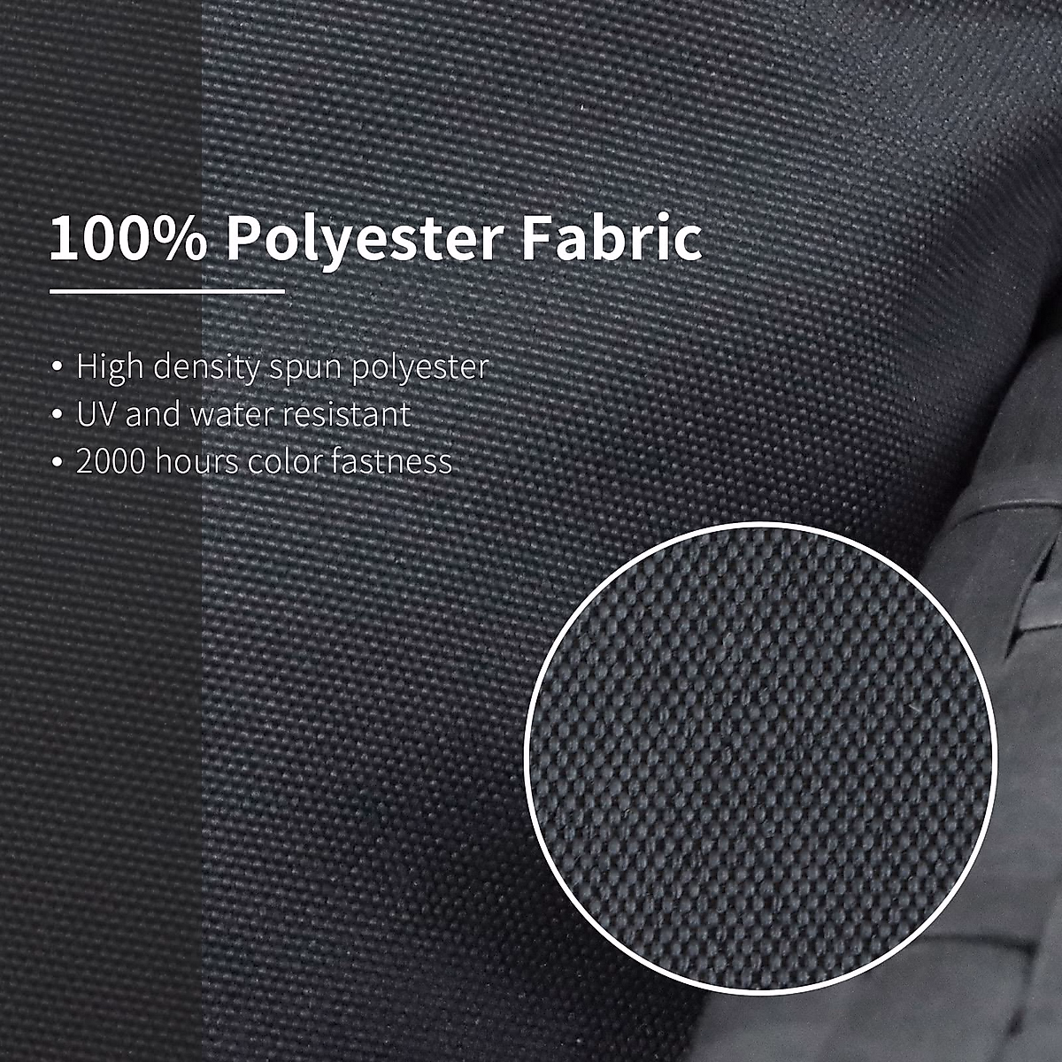 NICESOUL® Modern Luxury All-Weather PE Wicker Modular Armless Sofa, Outdoor Patio Furniture Sofa Piece Grey Rattan Sectional Conversation Set for Backyard Terrace Deck Garden Sunroom Dark Grey Cushion