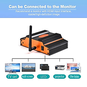 4K WiFi Digital Signage Media Player for TV, Remote Video/Image/Subtitle Playback, Split Screen