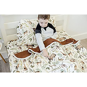 Pobi Baby Premium Baby Blanket, Soft Stretchy Quilt for Babies, Toddlers, Kids (Wildlife Animal)