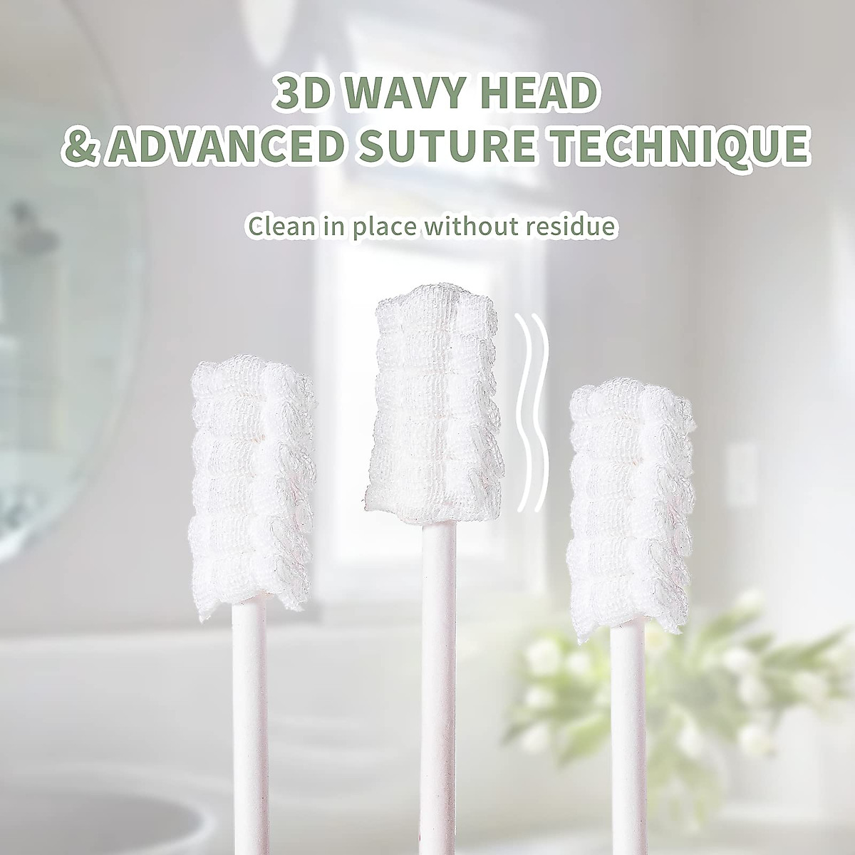 Little Meerkat 42 Pcs Disposable Baby Toothbrush for Infant & Newborn | Milk Stains & Tooth Decay | Baby Tongue Cleaner with FFS & 5-Layer Cotton Swab | 0-12 Month Baby Teething & Oral Care Cleaner