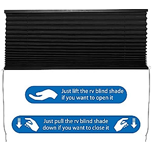 RV Window Shades, Camper RV Pleated Shades, RV Blinds for Camper Window, RV Privacy Blinds for Motor Coach RV Camper Travel Trailer Motorhome Solar Shade(32" W x 24" L)