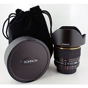 Rokinon 14mm f/2.8 IF ED UMC Ultra Wide Angle Fixed Lens w/ Built-in AE Chip for Nikon