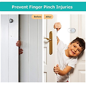 Fangze 4 Pcak Door Pinch Guard for Kids, Safety Finger Pinch Door Stopper Door Slam Stopper for Baby and Pet