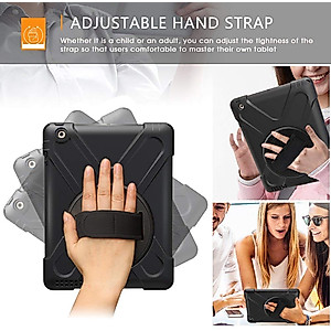 TSQ iPad 6th 5th Generation Case 9.7 Inch 2018 2017 for Kids with Glass Screen Protector