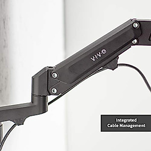 VIVO Premium Aluminum Single TV Wall Mount for 23 to 55 inch Screens, Adjustable Arm, Fits up to VESA 400x400, MOUNT-G400B