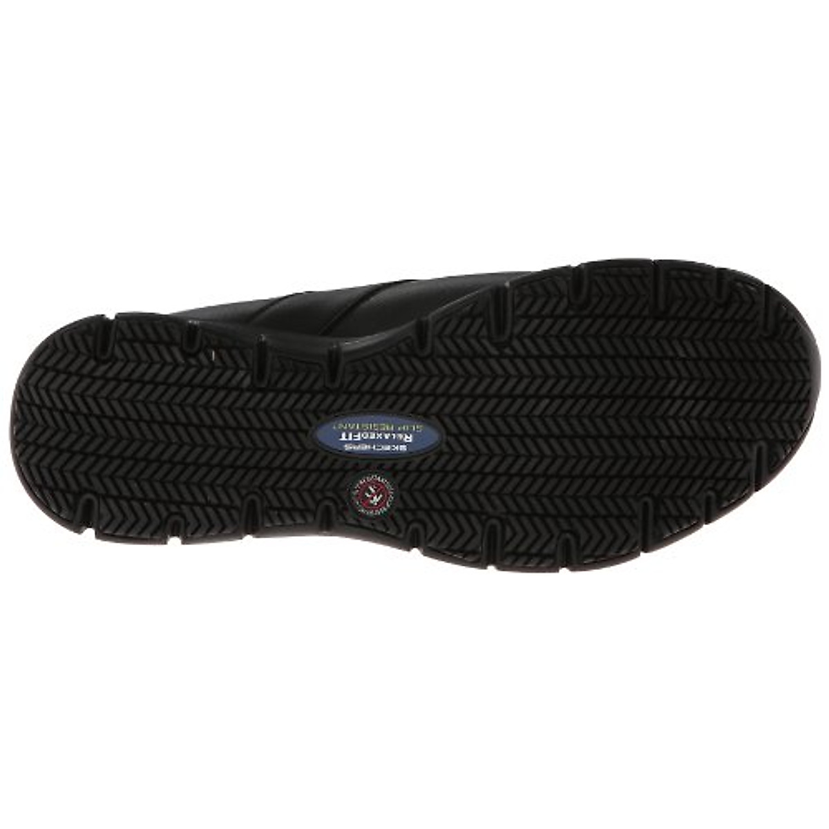 Skechers for Work Women's Relaxed Fit Slip Resistant Work Shoe, Black, 8 M US