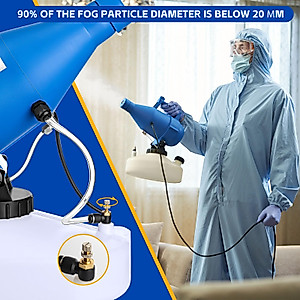 2 Pcs 4.5L (1.2 Gallon) Electric ULV Portable Fogger Sprayer Machine Capacity Fogger Machine Mist Cold Fogger Spraying Distance 30 ft for Home School Yard