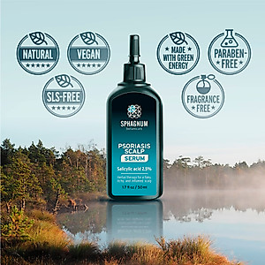 Severe Red & Itchy Psoriasis Treatment Kit - Serum with Salicylic Acid and Shampoo 13.5 fl oz