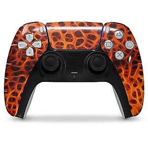 WraptorSkinz Skin Wrap compatible with Sony PS5 DualSense Controller Fractal Fur Cheetah (CONTROLLER NOT INCLUDED)