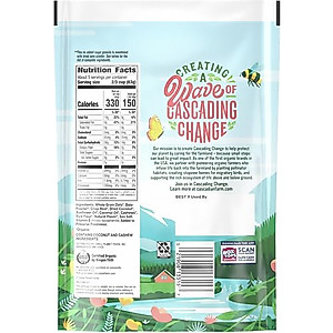 Cascadian Farm Organic Granola with No Added Sugar, Coconut Cashew Cereal, Resealable Pouch, 11 oz.