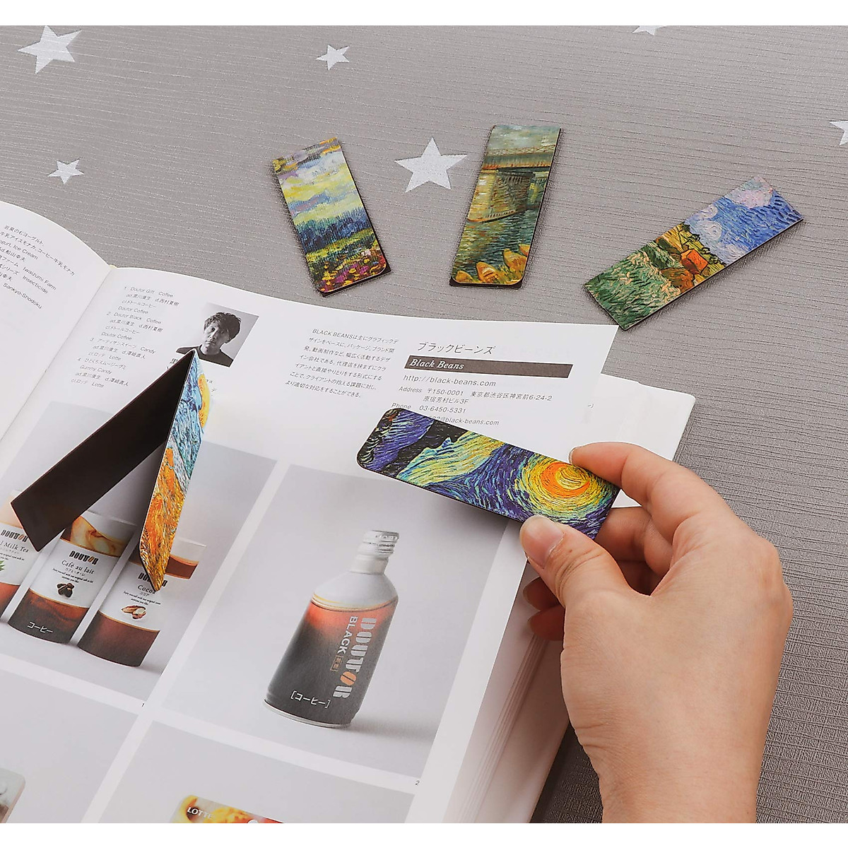 Magnetic Bookmarks 14Pcs Book Mark 3.1’‘ Page Magnetic Markers with Magnet Book Markers Page Clip for Students Teachers School Home Office Reading Supplies