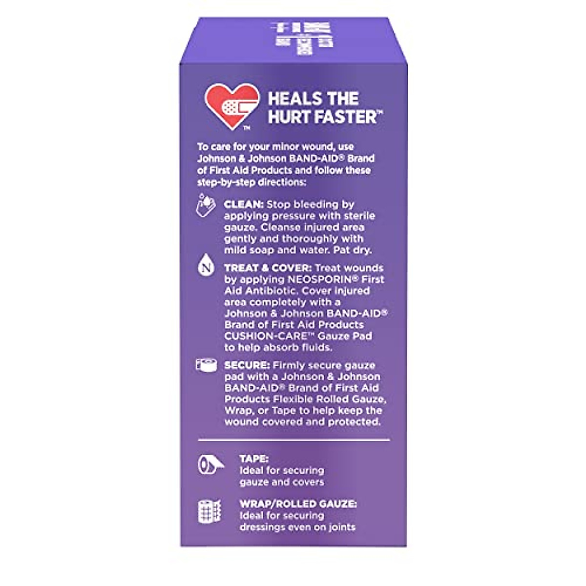 Band-Aid Brand Cushion Care Non-Stick Gauze Pads, Individually-Wrapped, Medium, 3 in x 3 in, 10 ct