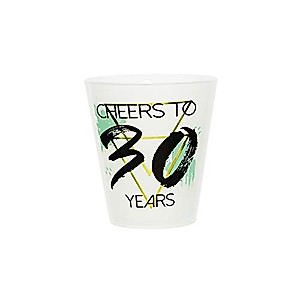 Pavilion - 30th Birthday Novelty Glow In The Dark Shot Glass Beaded Necklace Party Supplies