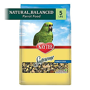 Kaytee Supreme Pet Parrot Bird Food, 5 Pound