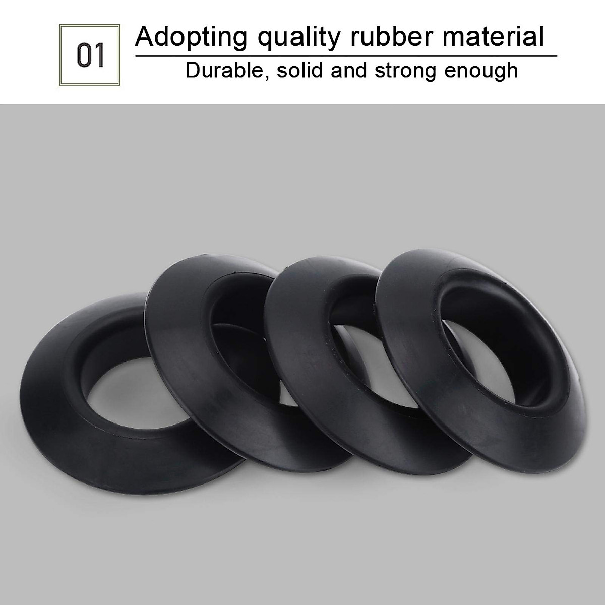 Kayak Paddle Drip Rings, 4Pcs Universal Practical Rubber Paddle Drip Rings Kayak Splash Guards Paddle Accessories for Kayak Canoe