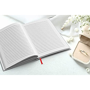 Vow Books His and Hers, Gorgeous Wedding Day Officiant Book and Keepsake, Bridal Shower Gift, Vow Renewal - 6.1'' x 4.8'', Light Gray(Hers) and Dark Gray(His), Light Gray and Dark Gray