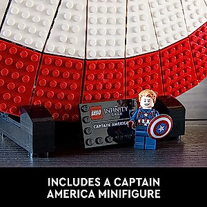 LEGO Marvel Captain America’s Shield 76262 Model Kit for Adults, Collectible Replica of Captain America’s Iconic Shield, This Disney Marvel Building Set for Adults Makes a Great Graduation Gift