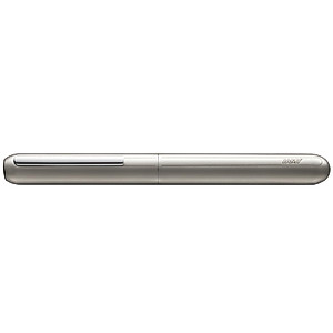 LAMY L74-F Fountain Pen, Nib F (Fine), Dialog 3, Palladium Coat, Dual Use Type