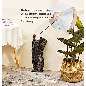 Clear Contact Paper Roll 17.7'' x 314.9'' Clear Glossy Self-Adhesive Film Cover Removable Protective Film Transparent Waterproof Liners Drawers Shelves Kitchen Cabinets Desks Fridge Roll