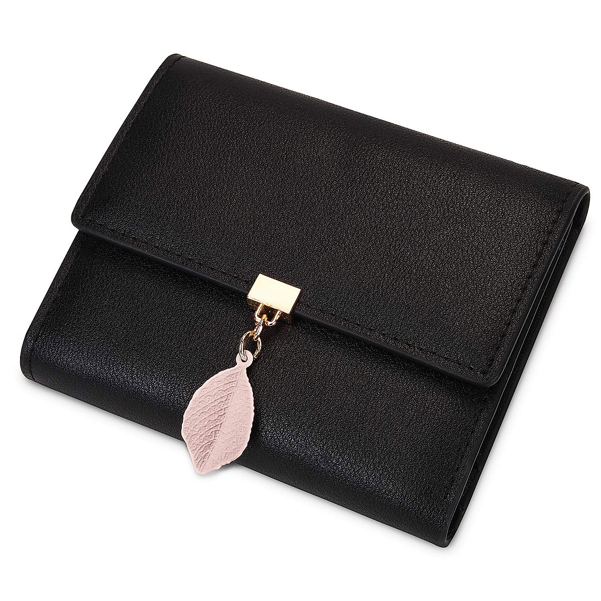 YALUXE Women's RFID Blocking Small Compact Leather Wallet Ladies Mini Purse with ID Window RFID