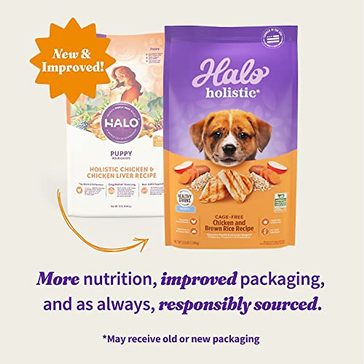 Halo Puppy Dry Dog Food, Chicken & Liver 4-Pound Bag