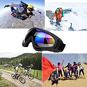 Ski Goggles Snowboard Goggles Outdoor Goggles Ride Motorcycle Sport Goggles UV400 Windproof Sand Tactics Equipment Skiing Glasses