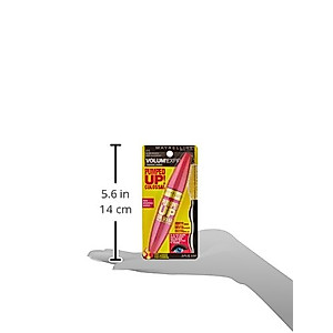 Maybelline Volum' Express Pumped Up Colossal Mascara, Washable Formula Infused with Collagen for Up To 16x Lash Volume, Glam Black, 1 Count