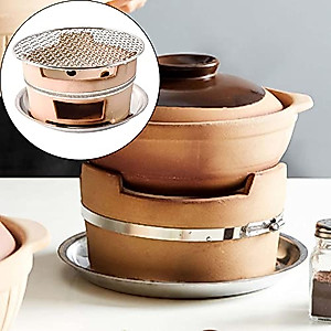 MagiDeal Portablel Clay BBQ Camping grill Carbon Furnace Grill Outdoor Hot Pot for Picnic Travel Cooking Camping Picnic Garden