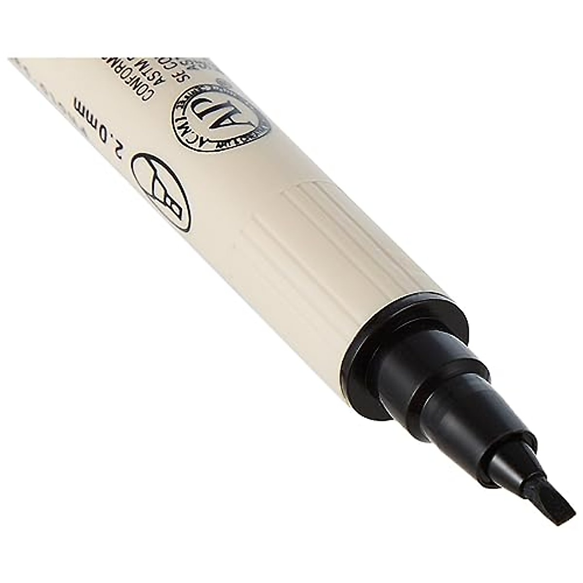 Zig Memory System Calligraphy Dual Tip Marker, Pure Black Pack of 6 (MS3400-010)