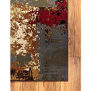 Unique Loom Barista Collection Area Rug - Catuai (5' 1" x 8' Rectangle, Multi/ Brown)