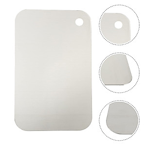 UPKOCH Chopping Tray Stainless Steel Stainless Steel Cutting Stainless Steel chopping board choppinng block stainless steel board Board for Baby Heavy Duty Chopping Board