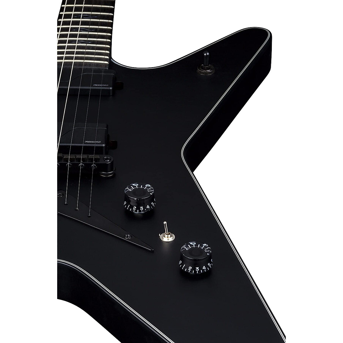 Armadillo Dean ML Select Fluence Electric Guitar, Black Satin