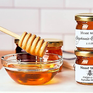 Honey Dipper Sticks, 50 Pcs 3.14 Inch Wooden Honey Dipper Honey Spoons Honeycomb Stick Honey Stirrer Honey Wand for Honey Jar, Dispense Drizzle Honey, Wedding Party Favors