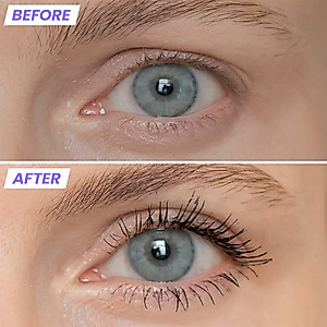 Wonderskin Mascara - Black Mascara for Volume, Length, and Curl - Lengthening, Volumizing & Smudge Proof Lash Makeup