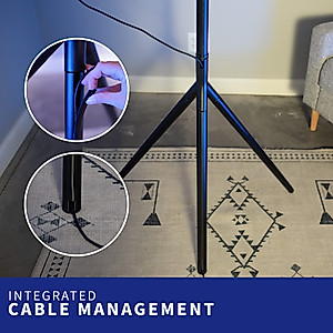 VIVO Artistic Easel 45 to 65 inch LED LCD Screen, Studio TV Display Stand, Adjustable TV Mount with Swivel, Hidden Cable Management, Tripod Steel Base, STAND-TV65B