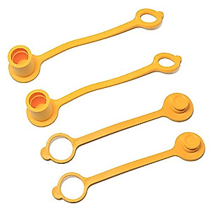 Pro Bamboo Kitchen 2 Sets Propane Joint Thread Protector 3/8" Dust Cap and Plug of Quick Valve Gas Quick Disconnect and Connect Dust Plug