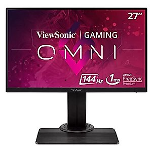 ViewSonic XG2705-2K 27 Inch 1440p 1ms 144Hz IPS Gaming Monitor with FreeSync Premium, Eye Care, Advanced Ergonomics, HDMI and DP for Esports (Renewed)