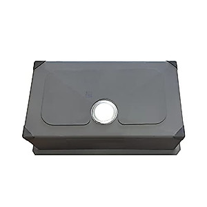 Sinber 32" x 19" x 10" Undermount Single Bowl Kitchen Sink with 18 Gauge 304 Stainless Steel Satin Finish HU3219S-S (Sink Only)