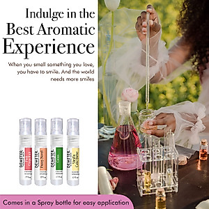 DEMETER Happy Foolproof Blending Set, Pink Grapefruit, Fuzzy Navel, Grass, Vanilla Cake Batter, Fresh Brewed Coffee, Bulgarian Rose, Apple Blossom, Pixie Dust, Set of 8 Perfumes