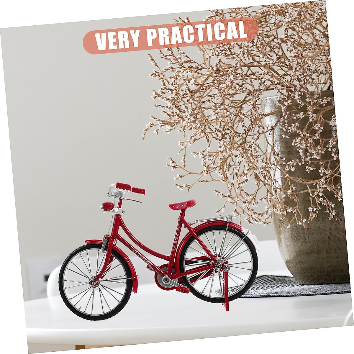 Garneck 1/10 Scale Bike Model Mini Model Bike Ornament Bike Toy Toy Bike Finger Bicycles Model Classical Bike Toy