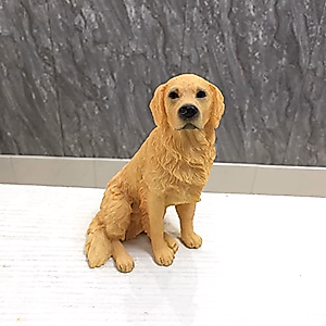 Artgenius Golden Retriever Dog Figurine 5.5 Inches,Dog Collection(Sitting)