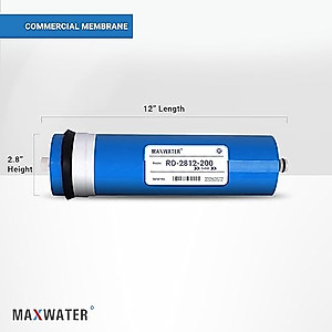(2 Pack) Vontron ULP 2812-200 Reverse Osmosis Commercial RO Membrane 200 GPD compatible with Commercial Reverse Osmosis Systems consistent performance + less fouling