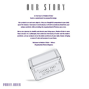 Modern Order Premium Laundry Detergent Pods Container, Clean & Clear Pod Pacs, Beads, Dryer Sheet Holder, Stackable Laundry Room Storage, Rectangle Box with Lid, Home Decor, Medium, Clear/Black