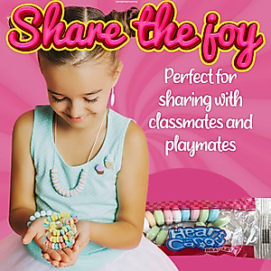 Fusion Select Color Candy Bracelet - Edible Candy Jewelry with Love Heart Charm - Sweet Treats for Kids Birthday, Party Favors, Pinata Filling - Individually Wrapped Fruit Flavor Snacks (1Box)