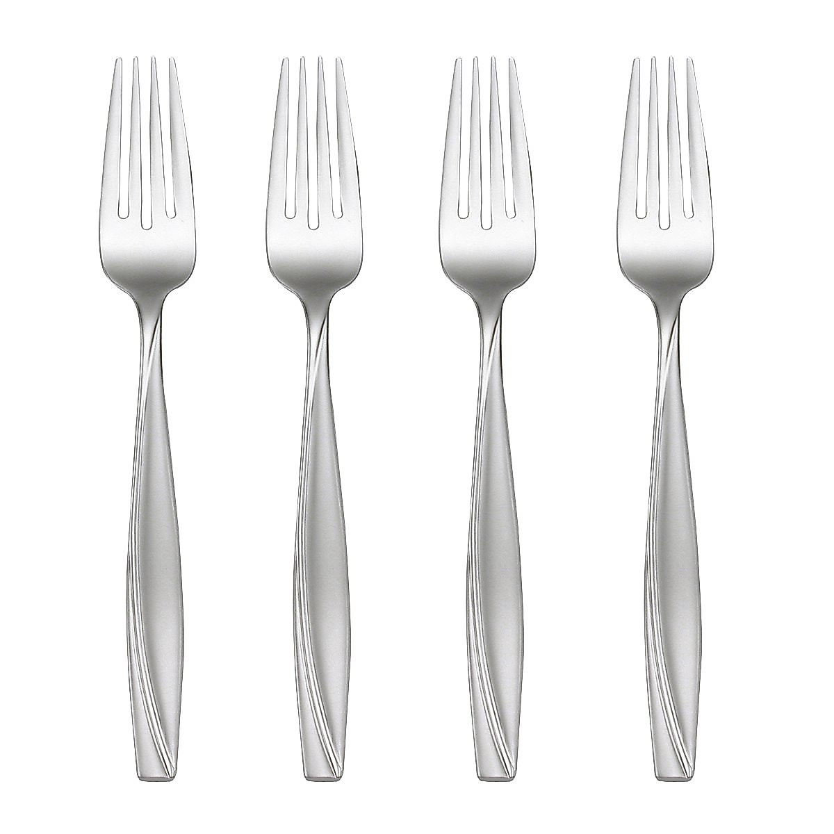Oneida Camlynn Everyday Flatware Salad Forks, 0.20 LB, Metallic