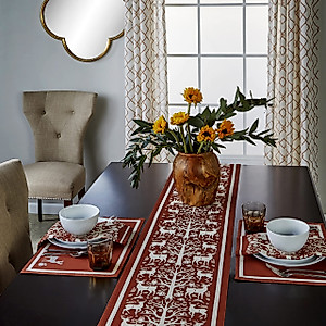 Vern Yip by SKL Home Harvest Otomi Runner,Rust