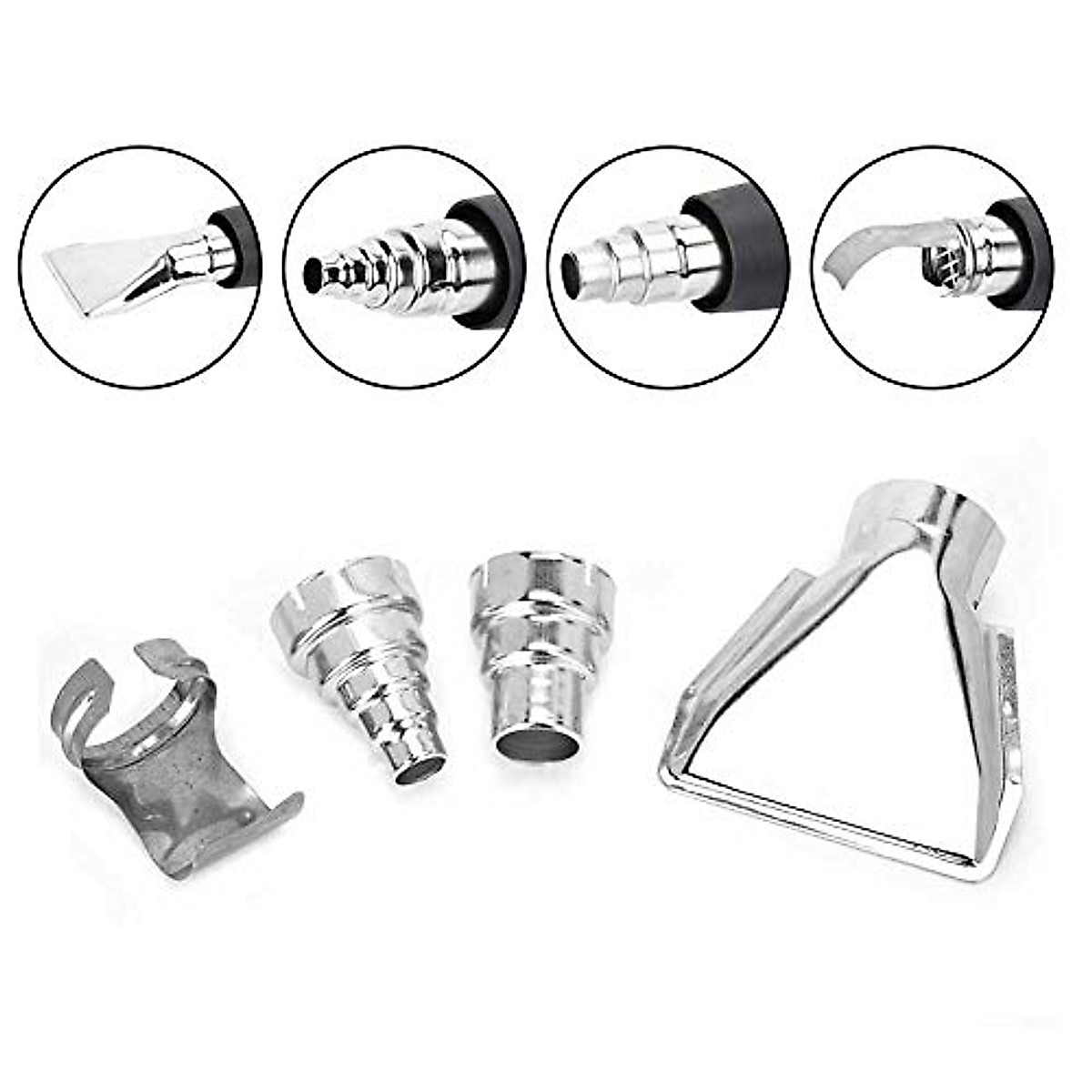 300, Heat Gun Tips, Heat Gun Accessories,Mini Heat Gun Accessories,Heat Gun Nozzle 4Pcs Heat Gun Air Nozzles Electric Kit Accessories Industrial Tools Shrink Wrap
